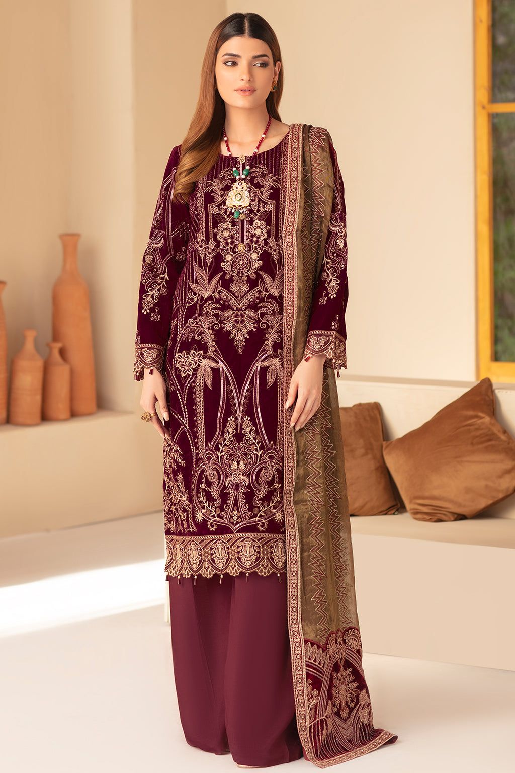 WEARZA® RAMSHA VELVET WITH MYSOORI SUIT 2024 – Wearza