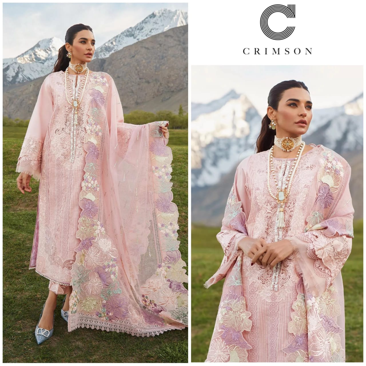 WEARZA NEW PREMIUM CHIKENKARI PURE LAWN WITH PURE ORGANZA DUPPATA 2024 ...